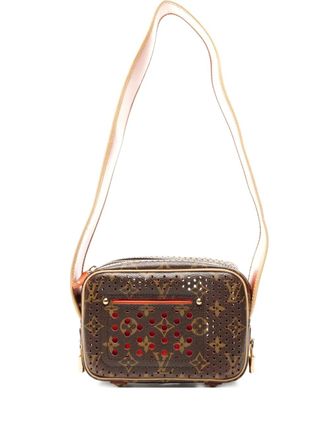 Louis Vuitton 2006 mini Monogram Perfo Trocadero shoulder bag - Braun