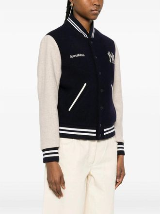 Sporty & Rich Dknae Bomber Jacket - Navy