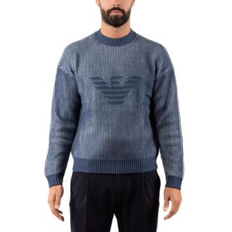 Emporio Armani Herren, Strickwaren, Blau, SGr&ouml;&szlig;e