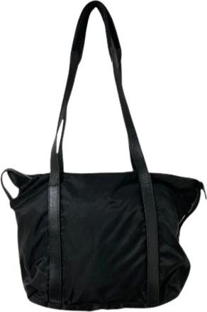 Prada Pre-owned Sac Cabas en Nylon - Femme - Pre-owned - Noir - Taille: ONE Size