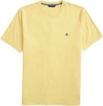 Brooks Brothers Supima Crewneck Baumwoll-T-Shirt - - Tops - Herren - Gelb - XL