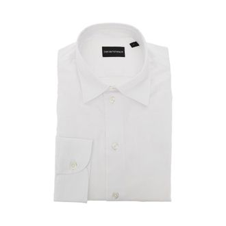 Emporio Armani Micro-textured cotton shirt Man XS