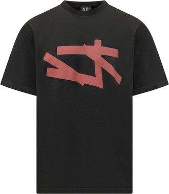 44 Label Group Homme, Tops, Noir, Taille: XS T-shirt Logo