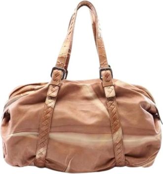 Bottega Veneta Sac Boston Pre-owned - Femme - Pre-owned - Beige - Taille: ONE Size