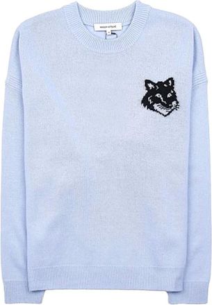 Maison Kitsun&eacute; Homme, Pulls, Bleu, Taille: M Maglia