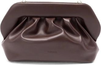Themoir&egrave; Pochette pliss&eacute;e - Femme - Sacs - Brun - Taille: ONE Size