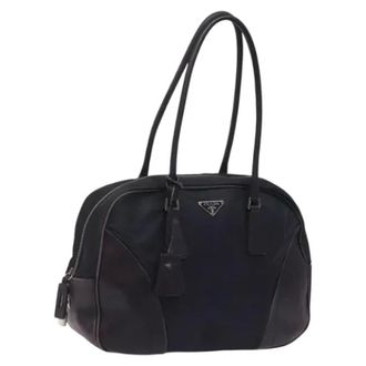 Prada Sac bandouli&egrave;re en nylon Pre-owned - Femme - Pre-owned - Noir - Taille: ONE Size