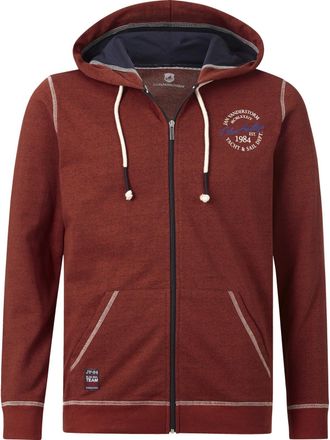 Jan Vanderstorm Herren Sweatjacke Jokora Mit Kapuze | Hoodie | Baumwoll-Mischung| Gro&szlig;e Gr&ouml;&szlig;en L-7xl rot, 4XL (XXXXL) - 68/70