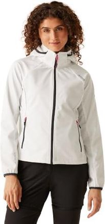 Regatta Bourda Veste softshell à capuche zippée pour femme, Sceau blanc gris