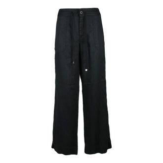 Ralph Lauren Femme, Pantalons, Noir, Taille: 38 FR Pantalon Large Coupe Confort