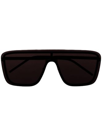 Saint Laurent Eyewear SL364 Mask Sonnenbrille - Schwarz