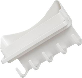 SOLUSTRE Wandmontage Haarschmuck Organizer Weiß Haarspangenhalter Haarreifablage Haarclip Aufbewahrung Regal für Frauen Hängend Praktisch Robust für Zuhause Pa