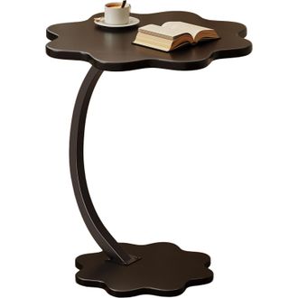 Generic Beistelltisch Klein Nachtisch Small Table Holz Minitisch Tisch Sofatisch Couchtisch Kaffeetisch for Wohnzimmer Schlafzimmer Balkon Blumenzimmer(Black)