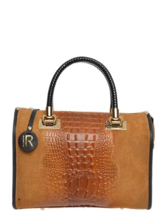 Isabella Rhea Braun Rindsledertasche