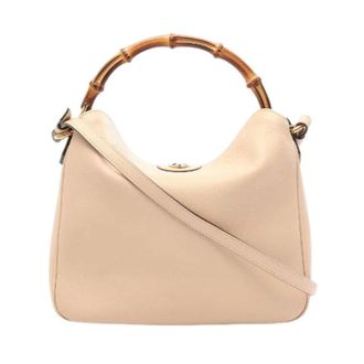 Gucci Pre-owned Diana Leather 2way Handbag - - Pre-owned - Damen - Beige - ONE SIZE