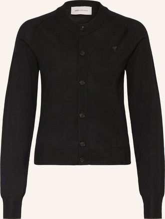 Ami Ami Paris Strickjacke Aus Merinowolle schwarz