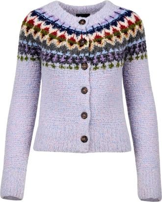 Smythe cardigan en maille Fair Isle - Violet