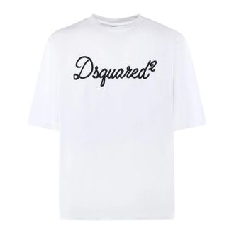 Dsquared2 Logo T-Shirt - - Tops - Herren - Wei&szlig; - S