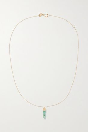 Melissa Joy Manning Kette Aus Recyceltem 14 Karat Gold Mit Turmalin