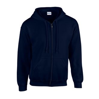Gildan Heavy Blend&acirc; Full Zip Hooded Sweatshirt Sweatshirt Navy Blue, S Unisex Erwachsene, Marineblau, S