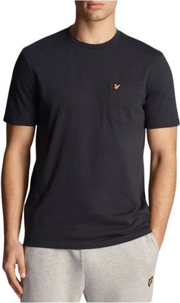 Lyle & Scott Homme, Tops, Bleu, Taille: XL T-shirt classique pour homme