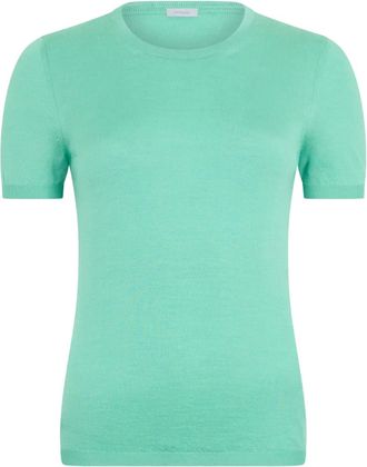 Malo Kurz&auml;rmeliges Strickoberteil - Gr&uuml;n