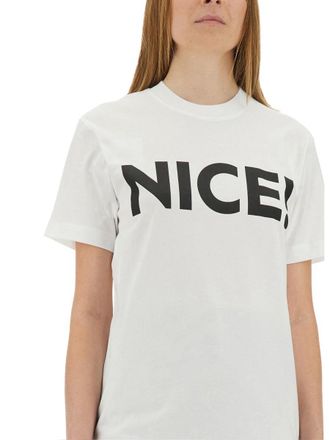 Moschino Logo-Embroidered Cotton T-Shirt - White