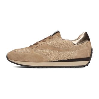 Softwaves Beige Wildleder Low-Top Sneakers - - Shoes - Damen - Beige - 40 EU