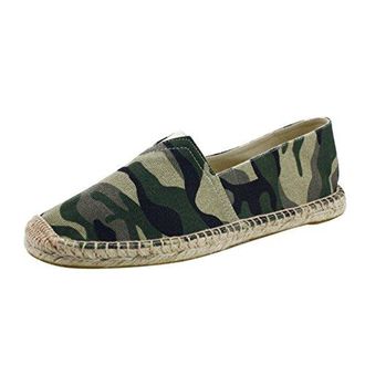 YOUJIA Hommes Classique Espadrilles Camouflage Respirant Plat Moccasins (Camouflage 2, EU 43)