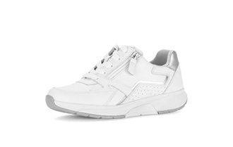 Gabor Baskets basses pour femme, White Silver 52, 38.5 EU