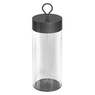 Osram DECOR FILAMENT LED-Tischleuchte 320mm, dunkelgrau, 1,2W, 105lm, kabellos, modernes Filament Design, individuelle Helligkeitssteuerung, dimmbar, Touch-