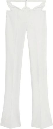 Blumarine Femme, Pantalons, Blanc, Taille: 34 FR Wide Pantalons