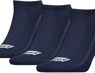 Levi's Chaussettes Basses Logo Batwing Lot De 3 - Homme - Bleu / Navy - 35