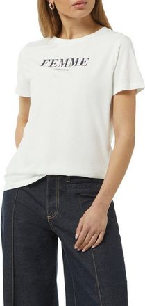 Comma T-Shirt mit Statement-Print