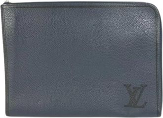 Louis Vuitton Sac pochette Pre-owned - Homme - Pre-owned - Bleu - Taille: ONE Size
