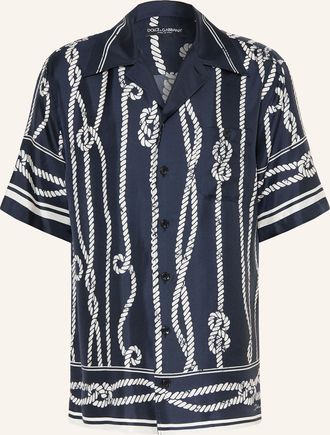 Dolce & Gabbana Resorthemd Comfort Fit Aus Seide blau