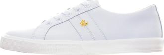 Ralph Lauren Femme, Chaussures, Blanc, Taille: 40 EU Janson II Nappa Leather Baskets