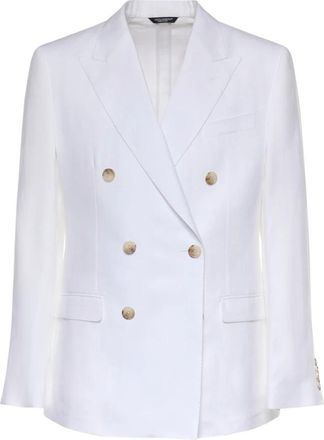 Dolce & Gabbana Homme, Vestes, Blanc, Taille: L Blazers