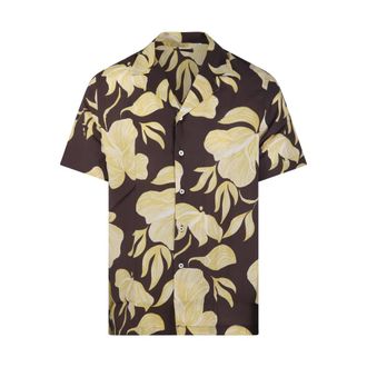 Altea Homme, Chemises, Brun, Taille: L Short Sleeve Shirt