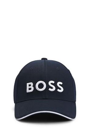 BOSS Hommes Cap-US-1 Casquette en maille piqu&eacute;e &agrave; six panneaux et logo brod&eacute;