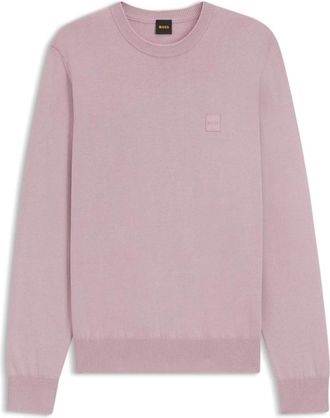 HUGO BOSS Rundhals-Pullover - - Knitwear - Herren - Lila - 2XL