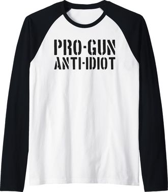 The Salty Veteran Pro-Gun Anti-Idiot Raglan