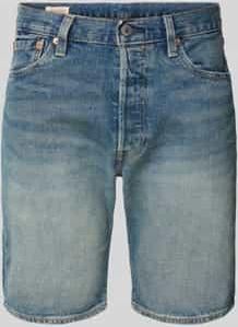 Levi's Regular Fit Jeansshorts aus Baumwoll-Lycra-Mix Modell 501ORIGINAL