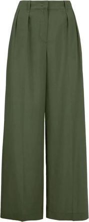 Bomboogie Femme, Pantalons, Vert, Taille: 40 FR Pantalon ample en Lyocell fluide