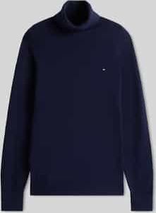 Tommy Hilfiger Regular Fit Rollkragenpullover aus Baumwoll-Kaschmir-Mix