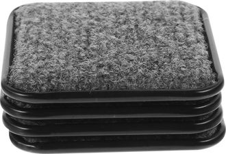 Hemobllo NOLITOY 4 St&uuml;ck Antirutsch M&ouml;beluntersetzer aus Kunststoff Verschlei&szlig;feste Bodenschoner Quadratisch 45mm f&uuml;r Schwere M&ouml;bel und Haushaltsm&ouml;bel Wie Sofa