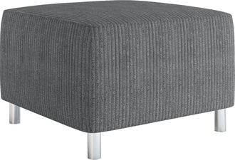 Mirjan24 Moderner Polsterhocker Dover Cord, Sitzhocker Hocker Sitzbank Fußbank Pouf Farbauswahl (Poso 22)