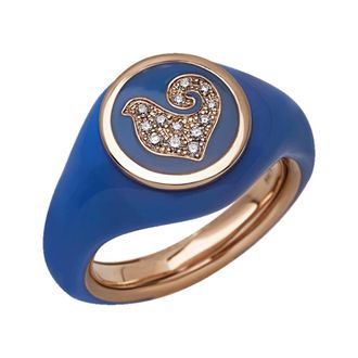 CHANTECLER Goldener Ring mit Pailletten - - Accessories - Damen - Mehrfarbig - 49 MM