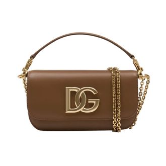 Dolce & Gabbana Femme, Sacs, Brun, Taille: ONE Size Sac bandouli&egrave;re 3.5