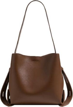 Generic Sac cabas en cuir v&eacute;gan pour femme, bandouli&egrave;re tendance ajustable, fermeture &agrave; pression